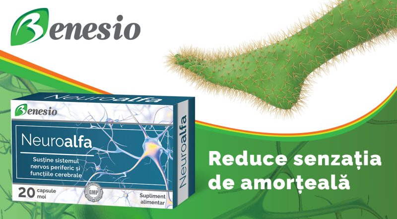NeuroAlfa reduce senzatia de amorteala si sustine concentrarea